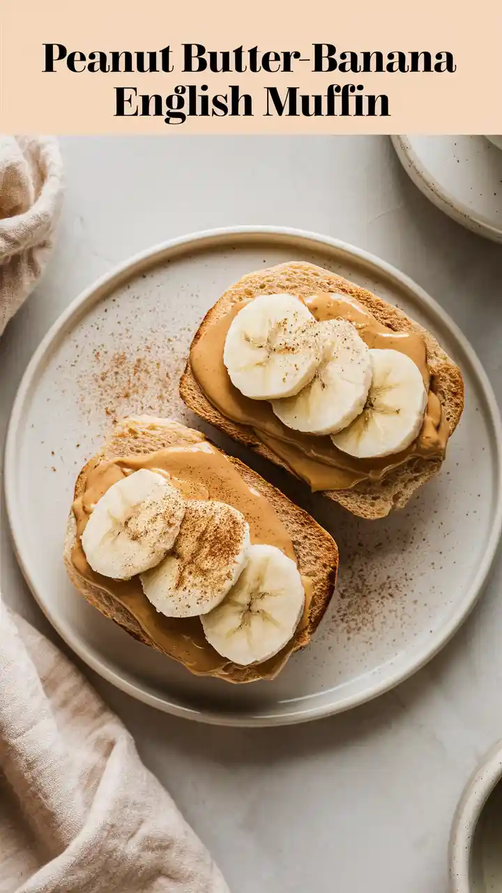 Peanut Butter Banana English Muffin