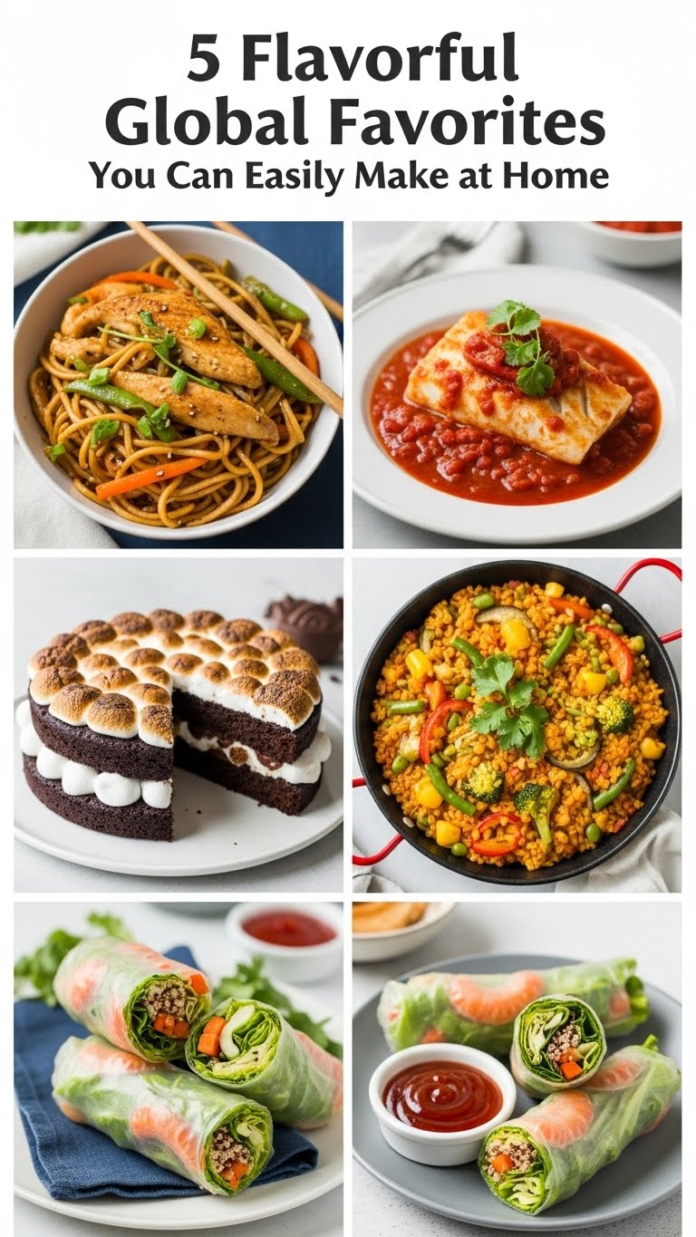 5 Flavorful Global Favorites You Can Easily Make at Home